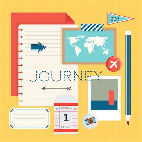 여행 여행 계획 벡터 일러스트 레이 션의 이랑 무료 벡터