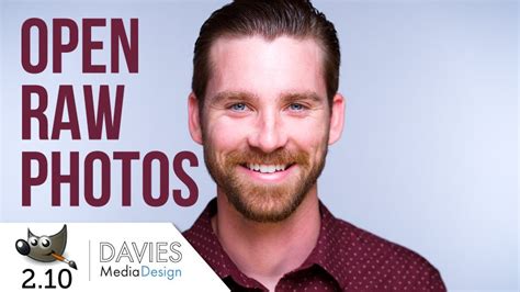 How To Open RAW Images In GIMP Tutorial Davies Media Design