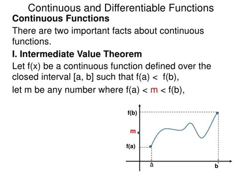 4 5 Continuous Functions And Differentiable Functions