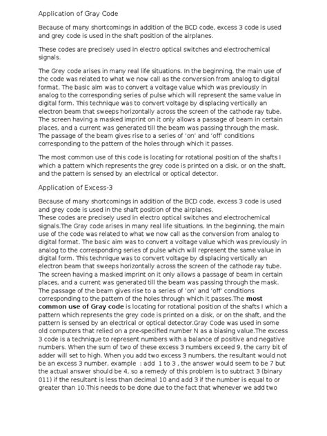 Application Of Gray Code Pdf Electrical Engineering Lexicology