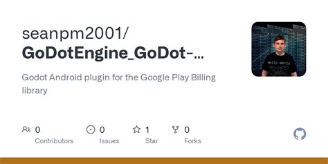 GitHub Seanpm2001 GoDotEngine GoDot Google Play Billing Godot