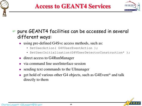 Ppt Prototype Geant4 Service For Athena Framework Powerpoint