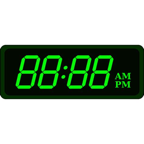 Digital Clock Display Vector Image Free Svg