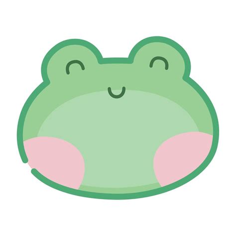 Happy Frog Face 21387635 Vector Art At Vecteezy