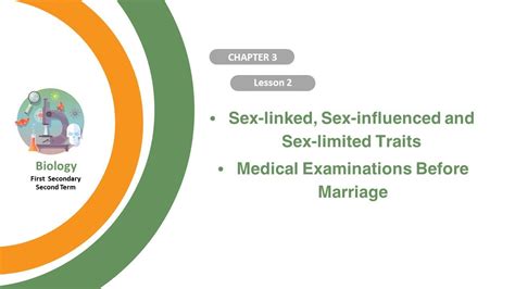 Chapter 3 Lesson 2 Sex Linked Sex Influenced And Sex Limited Traits Youtube