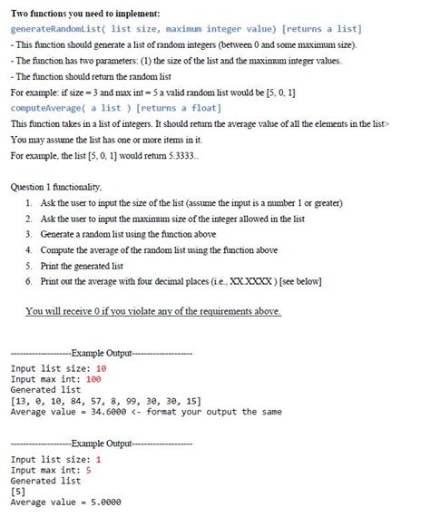 Solved Question 1 Functionality 1 Ask The User To Input Chegg Com