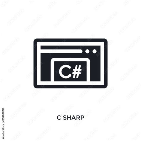 C Sharp Isolated Icon Simple Element Illustration From Programming Concept Icons C Sharp