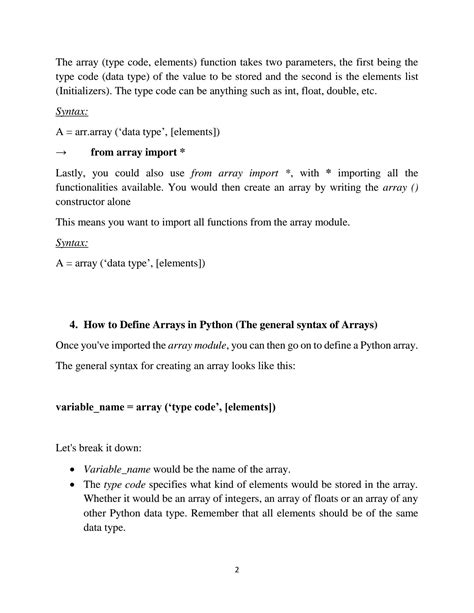 SOLUTION Arrays In Python Final Copy Studypool