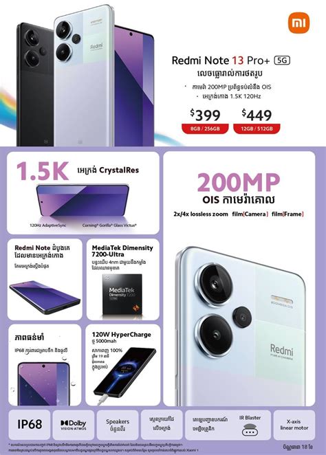 ពតជពសសមន Xiaomi បនបងហញតរកល Redmi Note 13 ដថមសនលងមនរបរង នង មខងរដអសចរយ