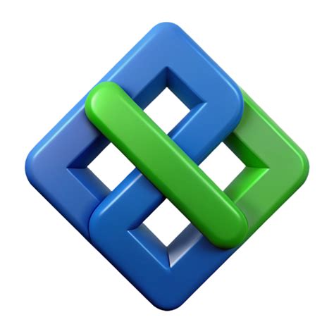 Dramatic Elegant Abstract Interlocking Squares Flat Blue And Green