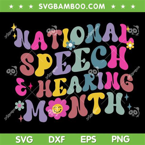 National Speech And Hearing Month Svg