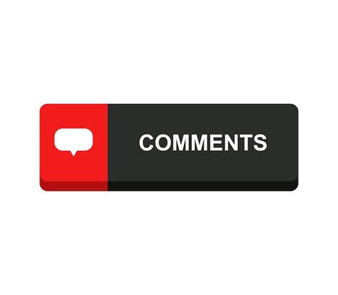 Premium Vector Comments Button