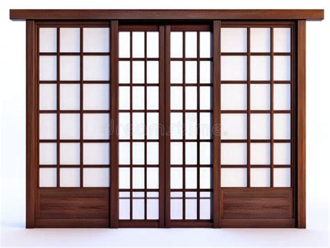 Wooden Traditional Asian Door Stock Image Image Of Japanese Door