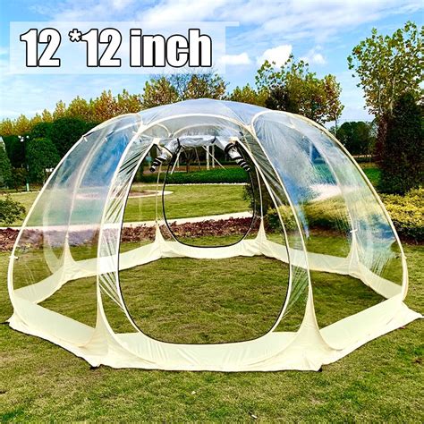 Denest Pop Up Bubble Tent 6 10 Person Clear Dome Tent Pvc 12 X 12
