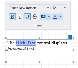 Rich Text DevExpress End User Documentation
