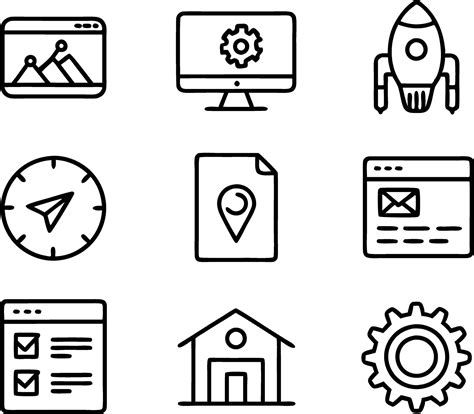 Set Of Ui And Ux Icon Illustration Screen Technology Ux