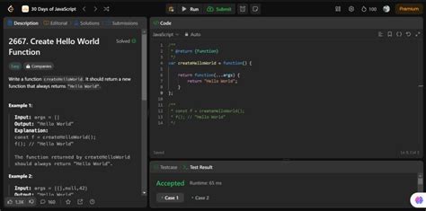 Gautam Dawar On Linkedin Day1 Leetcode Javascript 30daysofcode Webdevelopment