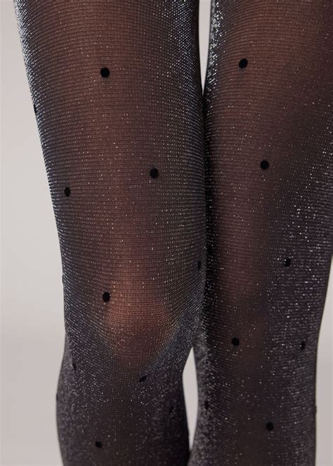 50 Denier Polka Dot Opaque Tights Patterned Tights Calzedonia