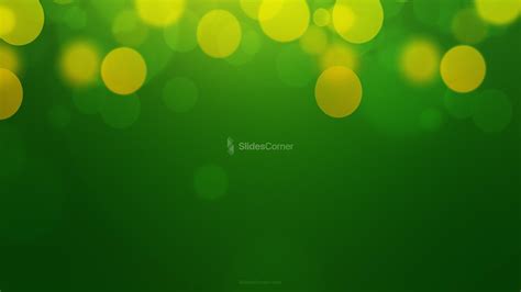 Green Ppt Background Christmas Bokeh Slidescorner