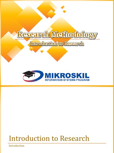 01 Intoduction To Research Pdf Creativity Methodology