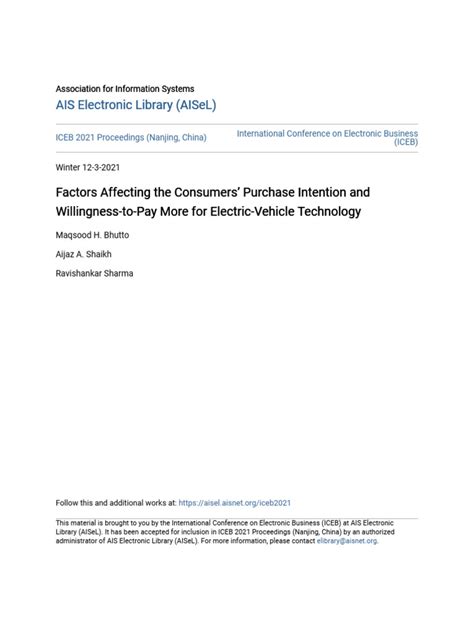 Factors Affecting The Consumers Purchase Intention And Willingne Pdf Intention Behavior