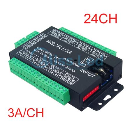 CH Easy Dmx Decoder LED Dimmer Controller DC V V CH DMX