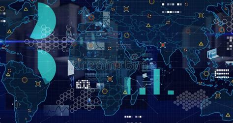 Animation Of World Map Statistics And Financial Data Processing Stock Video Video Of Montage
