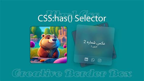 آموزش Html5 Css3 Csshas Selector طراحی کارت با افکت هاور Youtube