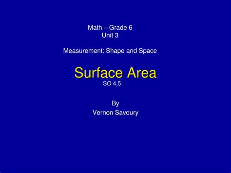 PPT Surface Area PowerPoint Presentation Free Download ID 756339