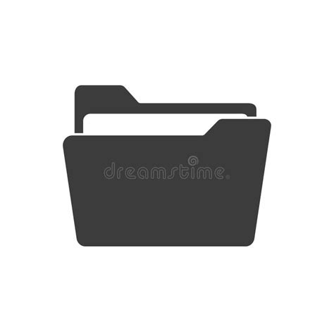 flat folder icon flat design vector illustration stock vector