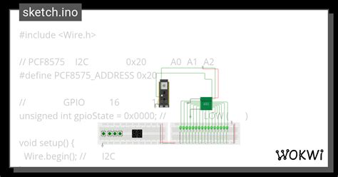 Esp32 Pcf8575 16led 1 Wokwi Esp32 Stm32 Arduino Simulator