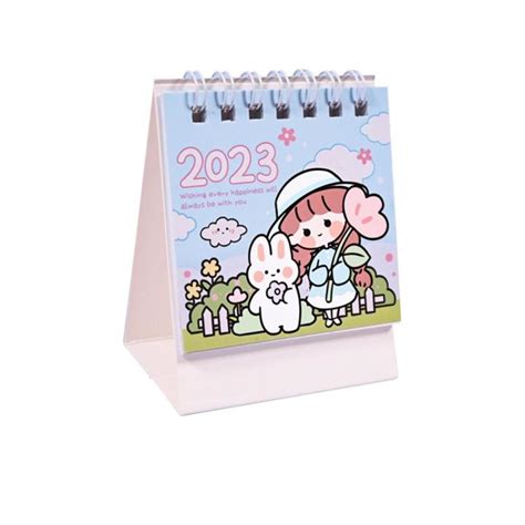 Helloworld Desktop Calendar Delicate Patterns 2023 Mini Desk Calendar Bd