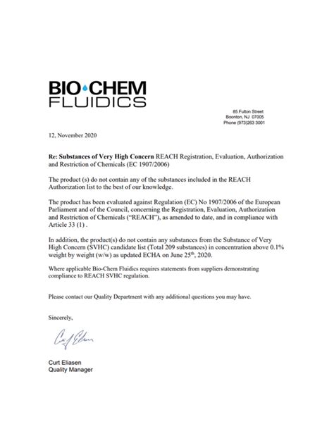 Reach Certification Boonton Nj