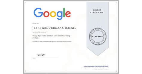 Jefri Abdurrozak Ismail On Linkedin Completion Certificate For Using