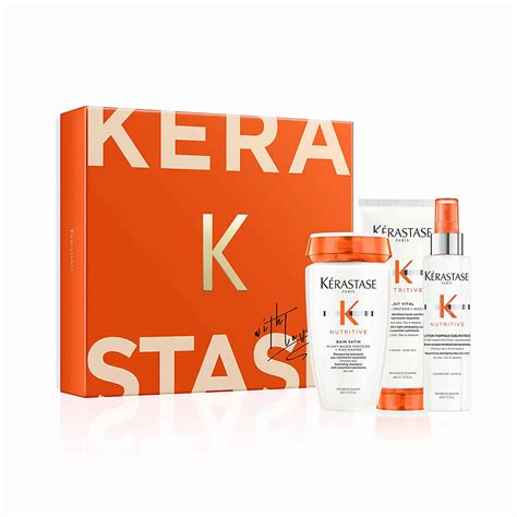 KERASTASE Набор Nutritive: Шампунь + Кондиционер + Термозащитный лосьон ...