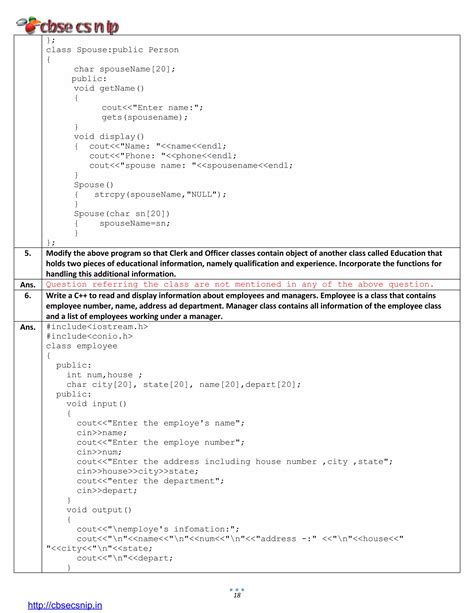 inheritance chapter 6 computer science with c opt pdf