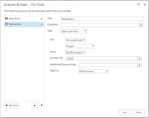 How To Redirect To The New Item After Saving Skybow Portal