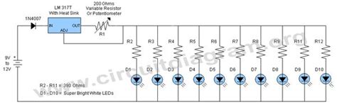 Led Dimmer Circuit Schematic