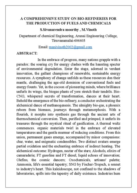 A Comprenhensive Study On Bio New A Comprehensive Study On Bio