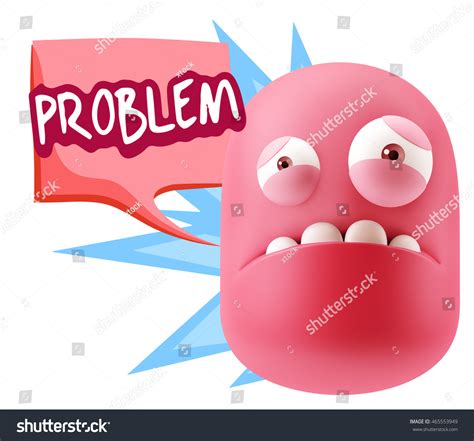 D Illustration Sad Character Emoji Expression Stock Illustration Shutterstock