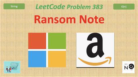 Ransom Note Day 331 May Leetcoding Challenge Youtube