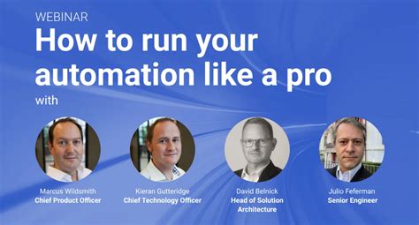 How To Run Automation Like A Pro