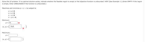 solved is empty enter unbounded if the function is