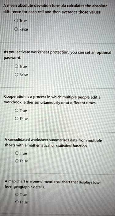 Solved A Mean Absolute Deviation Formula Calculates The Absolute