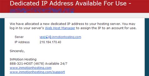 Adding A Dedicated IP Address To Your InMotion Hosting Server