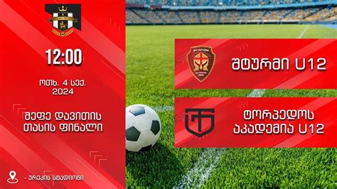 შტურმი U12 ტორპედოს აკ U12 მეფე დავითის თასის ფინალი ოთხ 4 აგვ 2024 12 00 Tt Live