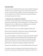 Exploring IBM S Digital Sales Centre A Reflective Essay Course Hero