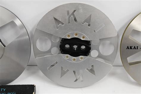 Akai アカイ 7号メタルリール 空リール R 77m J Atr 7m ロゴ打ち抜きリール 品 Y20752969オープンリールデッキ