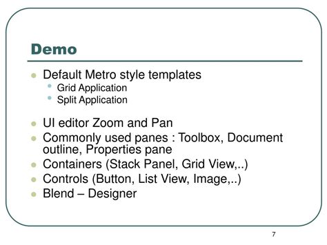 Ppt Metro Style Apps In C Powerpoint Presentation Free Download Id2920477