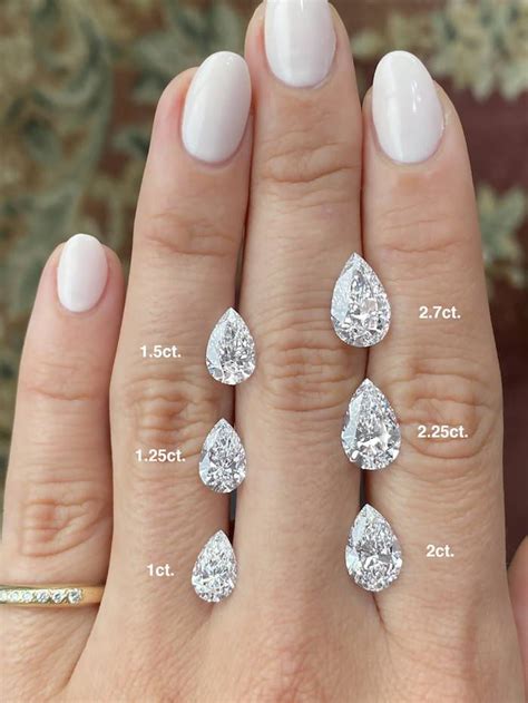 Finger Marquise Diamond Size Chart On Hand Educational Chart Resources
